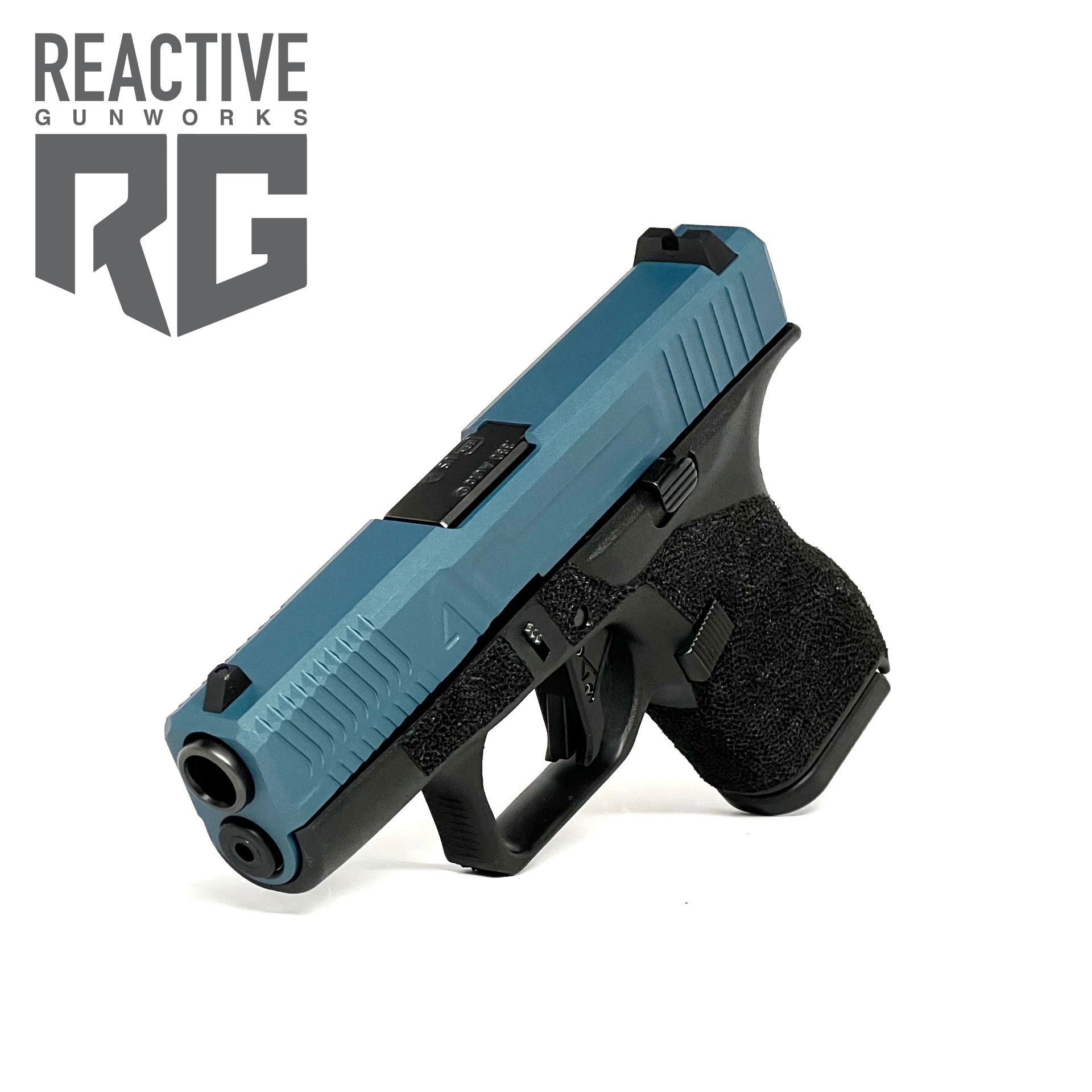 Agency Arms Glock 42 Field Blue Titanium Slide Standard | Reactive ...