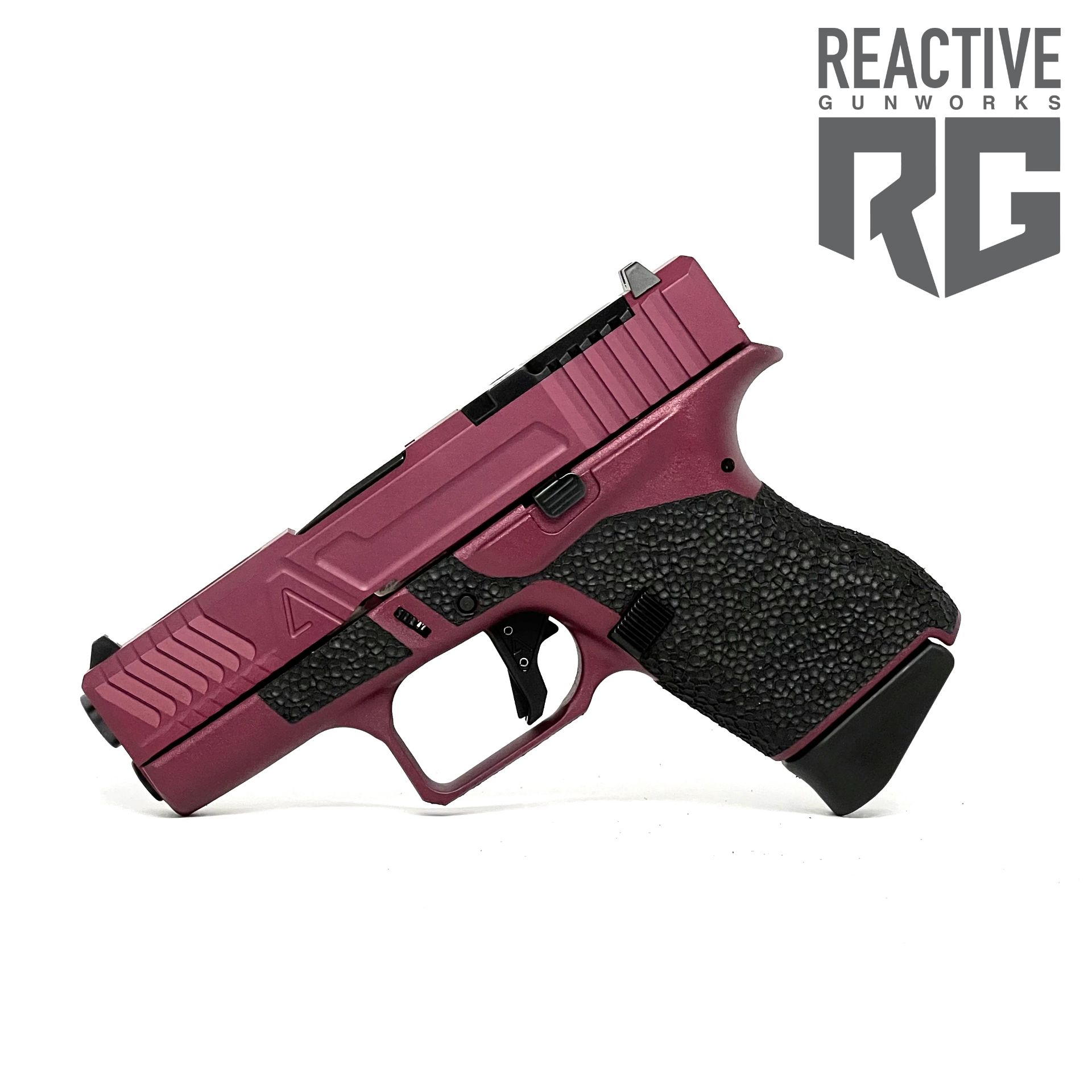 Agency Arms Glock 43 Hybrid Black Cherry EDC | Reactive Gunworks