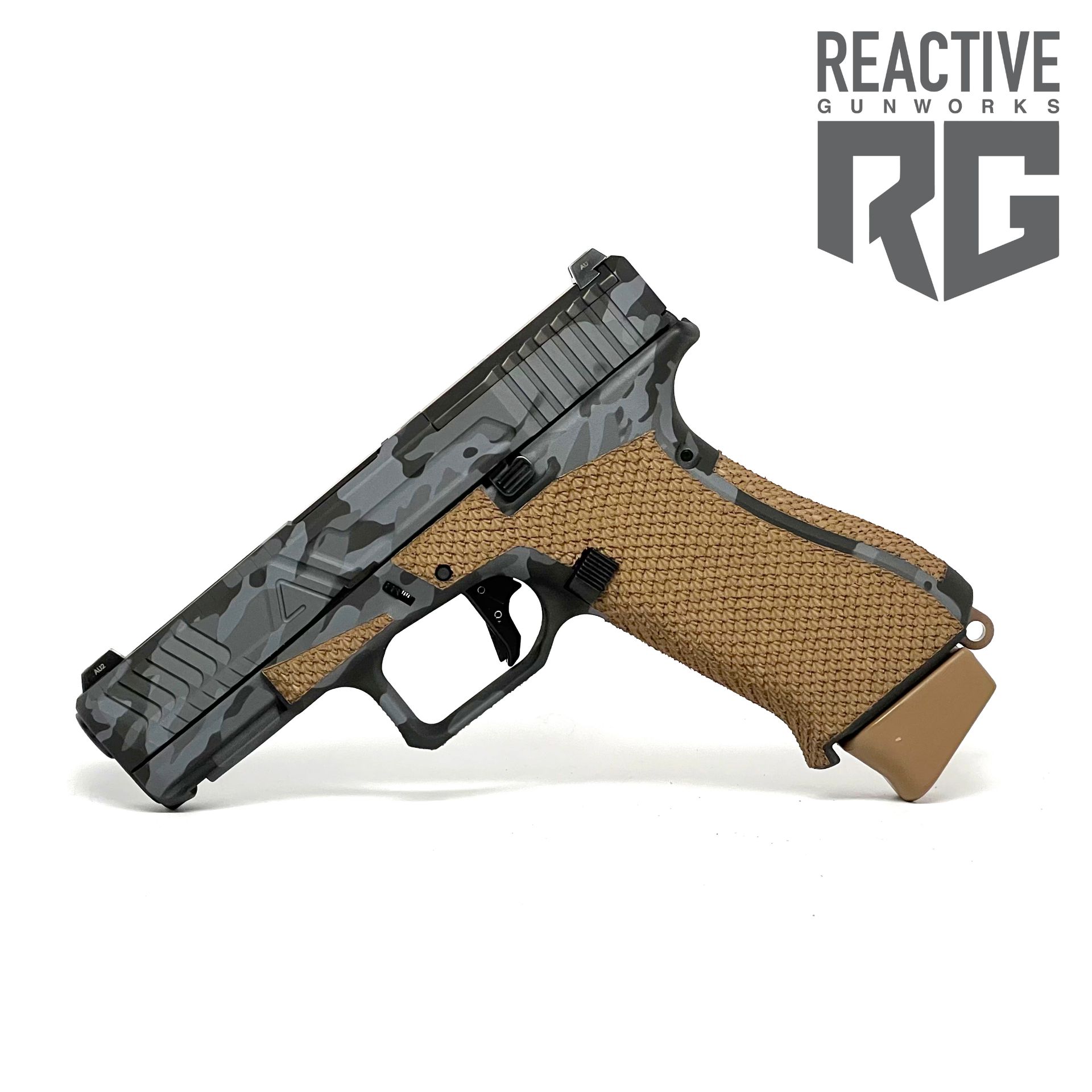 Agency Arms Glock 19X Hybrid Urban Multicam Aggressive | Reactive Gunworks