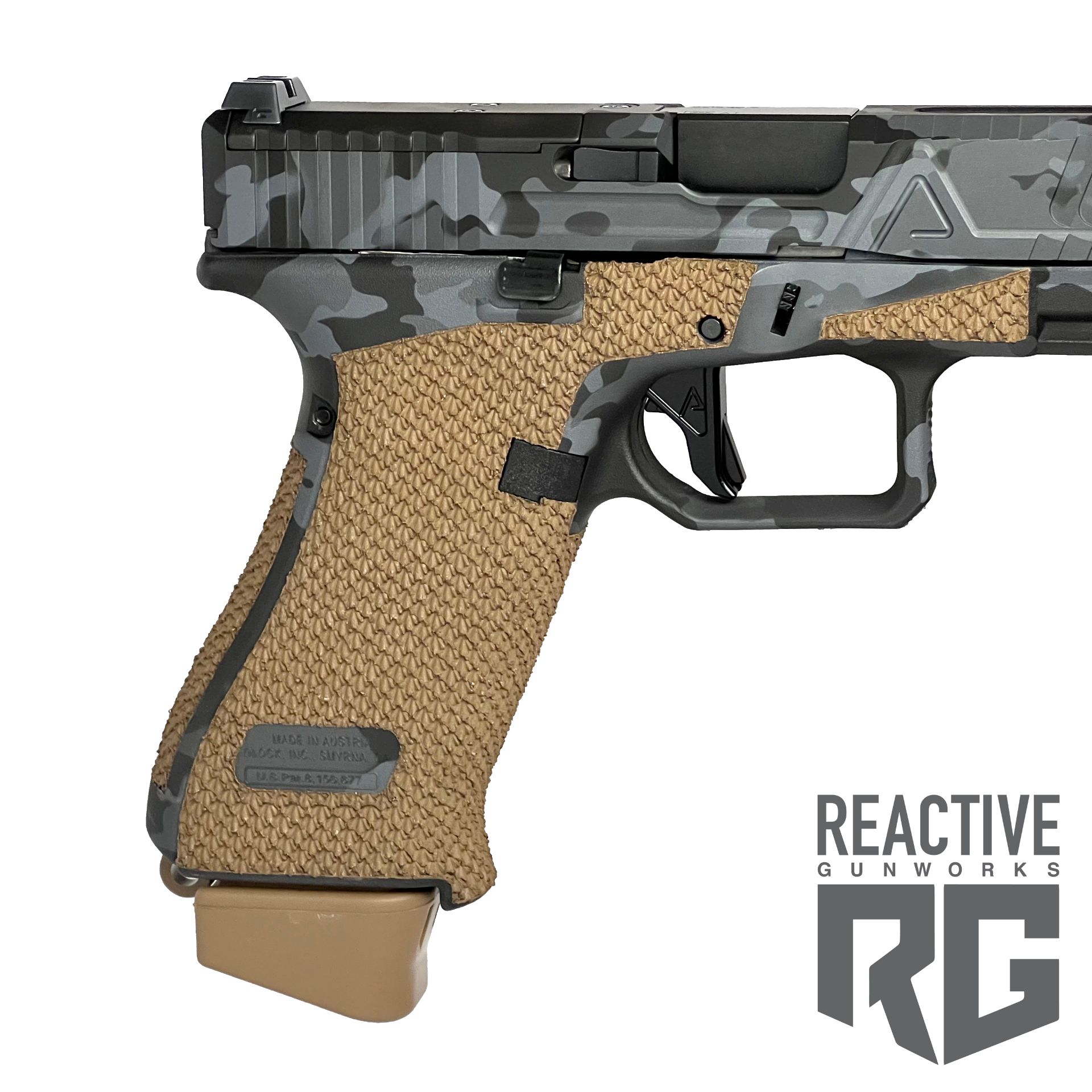 Agency Arms Glock 19X Hybrid Urban Multicam Aggressive | Reactive Gunworks