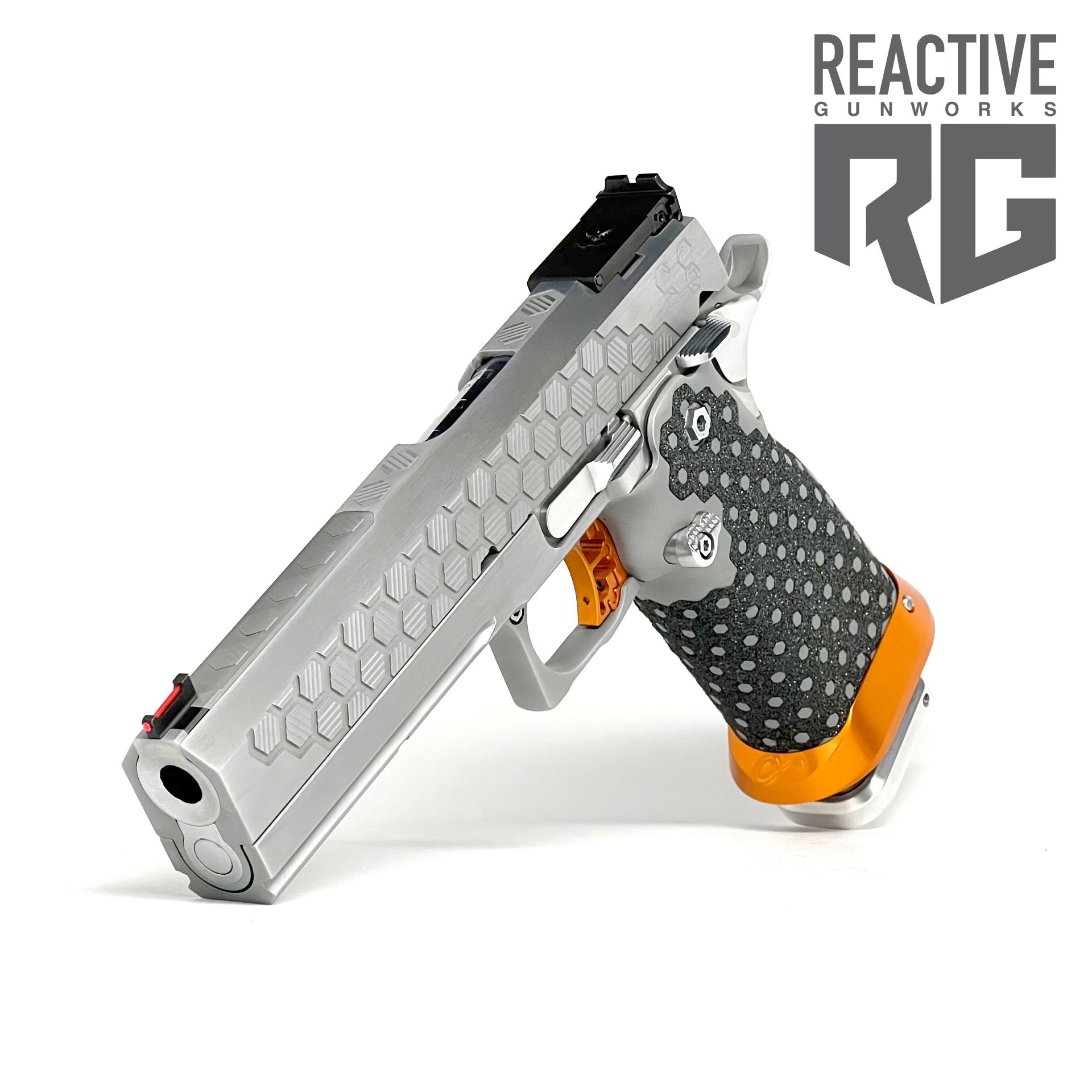 SVI Infinity IED 1911 9mm Stainless/Orange | Reactive Gunworks