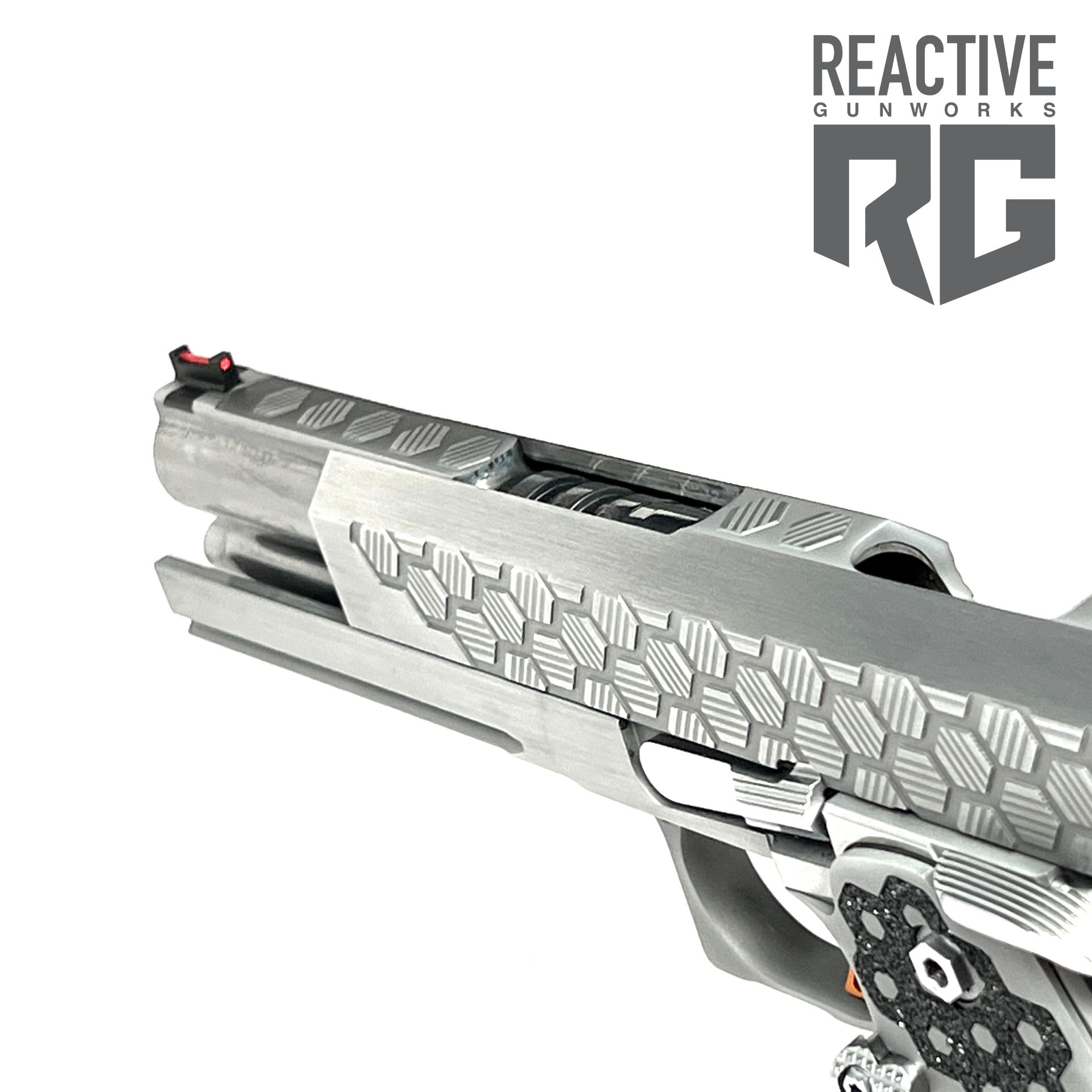 SVI Infinity IED 1911 9mm Stainless/Orange | Reactive Gunworks