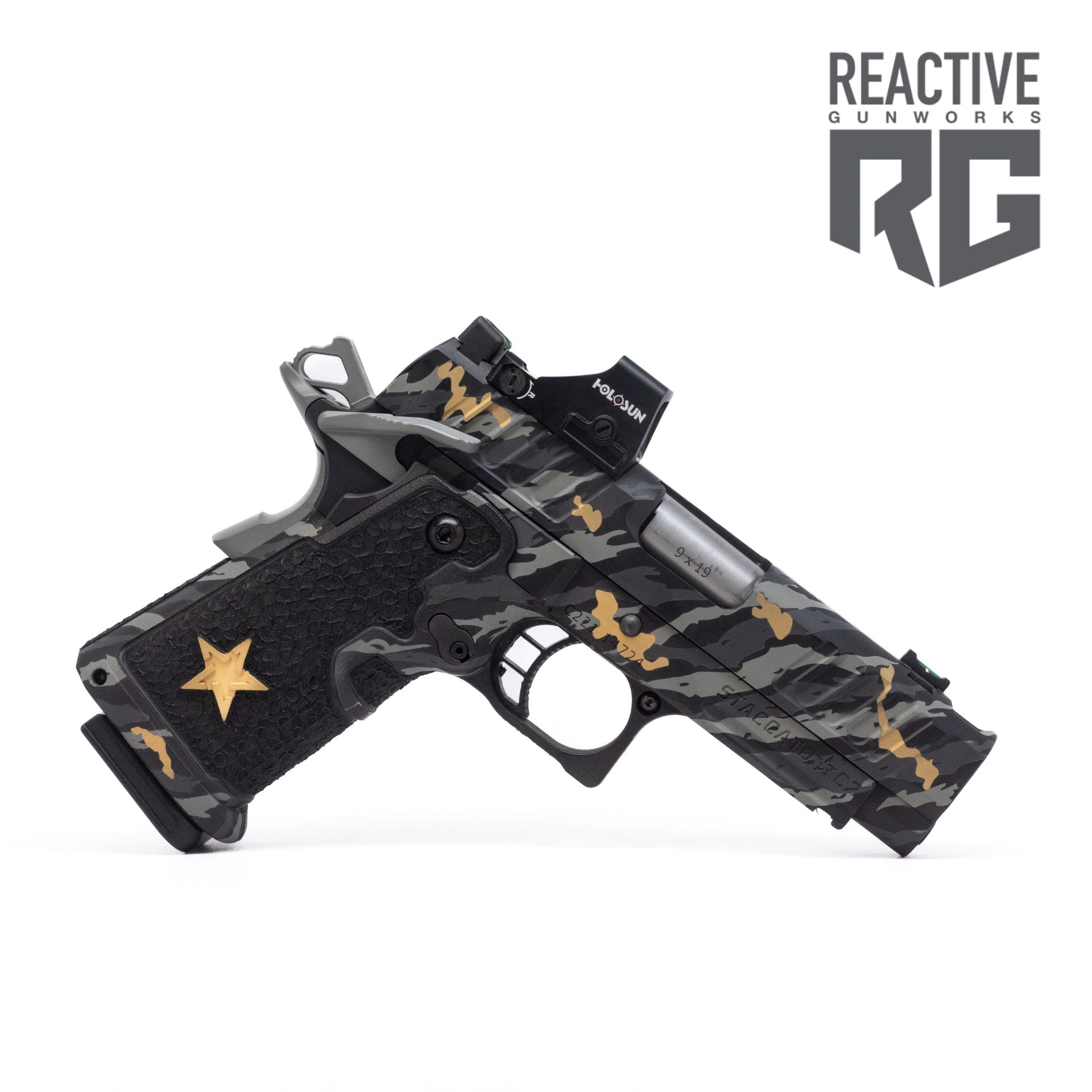 Monsoon Tactical Staccato C2 Grey/Gold Tiger Stripe Multicam 507K ...