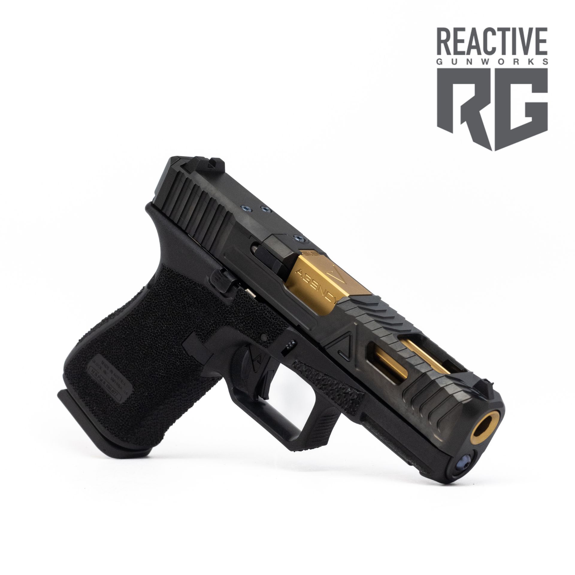 Agency Arms Glock 19 Gen 5 Ported EXA DLC Mid TiN Aggressive Carry ...