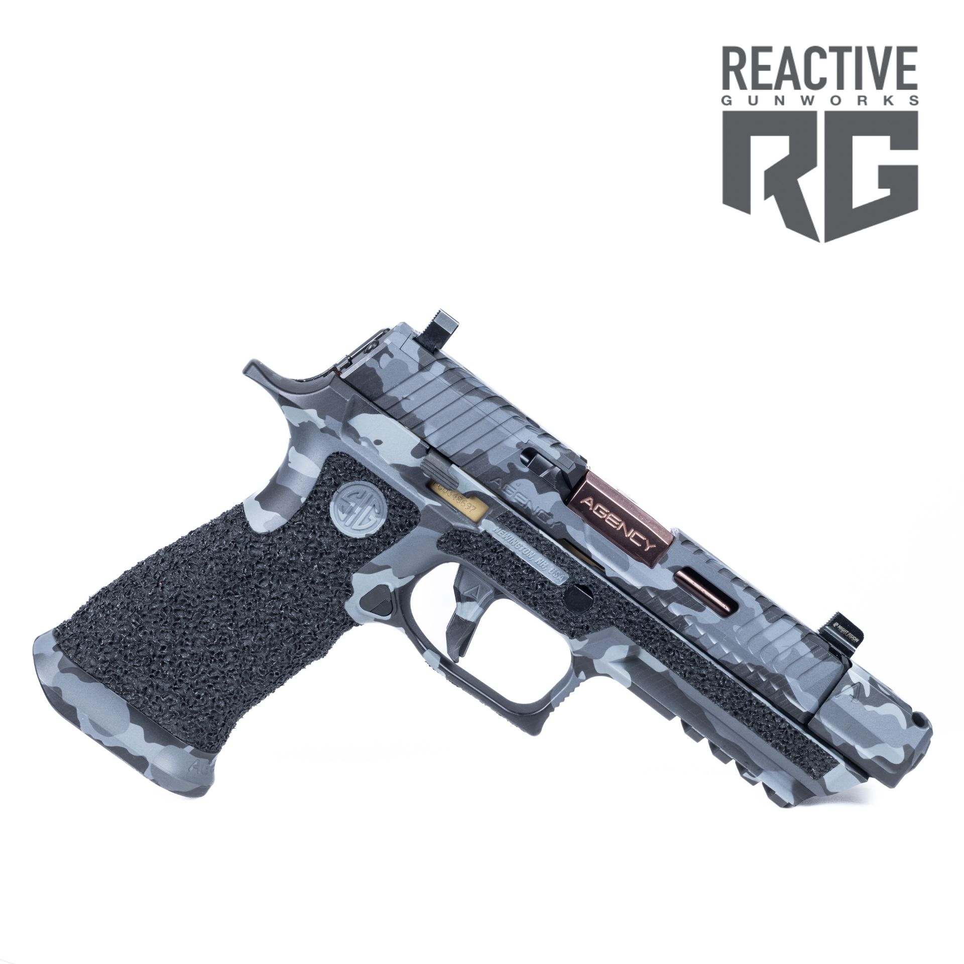 Agency Arms SIG P320 Peacekeeper Urban Multicam Comp Rose Gold ...