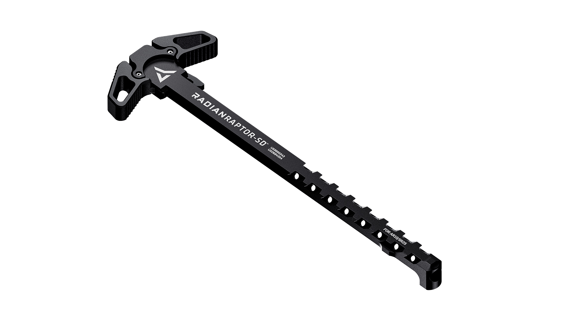 Radian Raptor-SD Charging Handle AR-10 (Black) | Reactive Gunworks