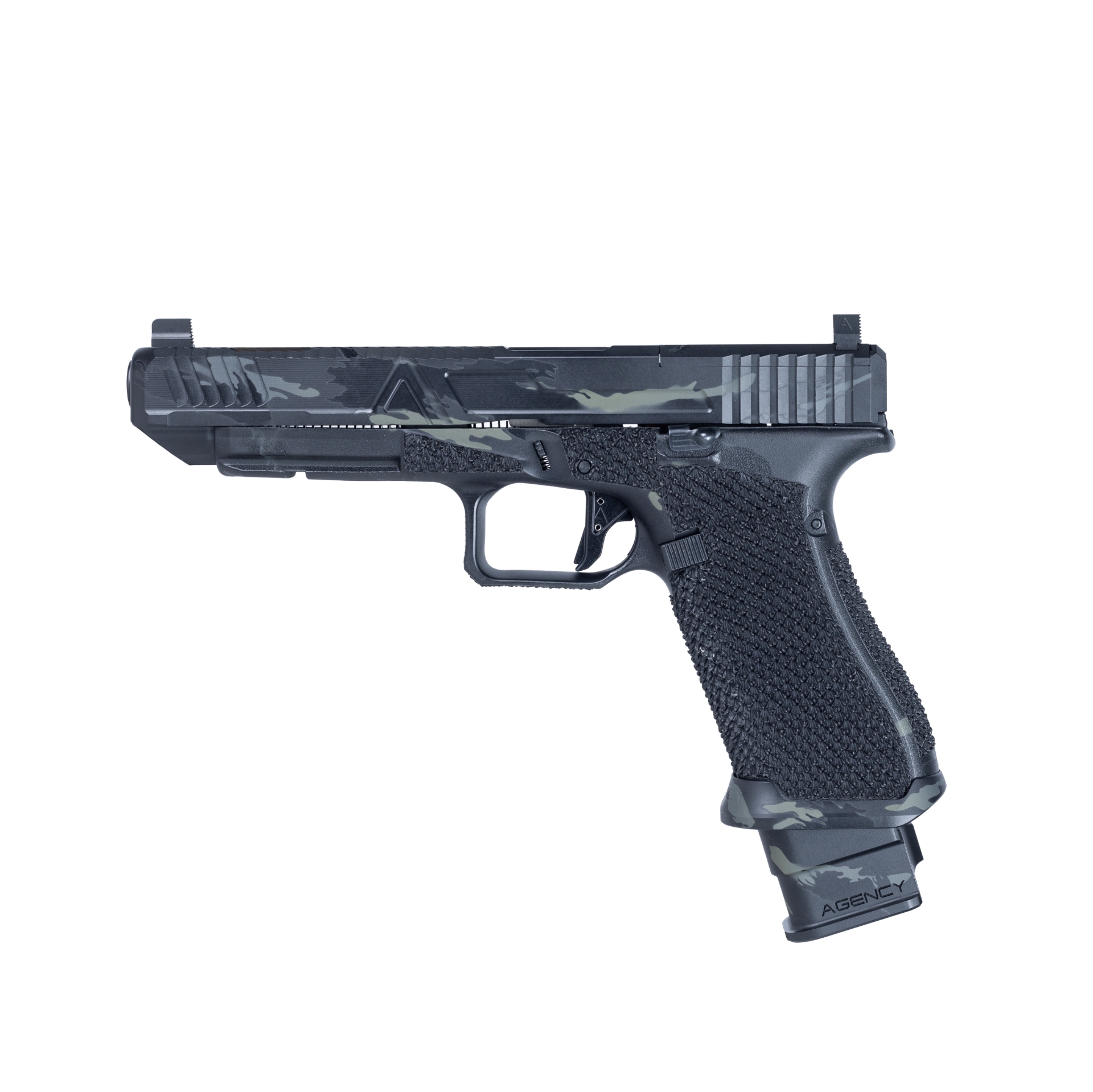 Agency Arms G34 Gen 5 C-Ported Bonesaw MCB Tiger Stripe Aggressive ...